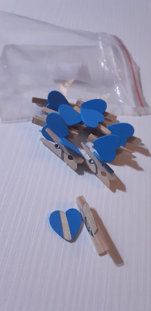 Heart Wooden Peg 10Pcs Mini Clips Photo Craft Wedding Party Decor ...
