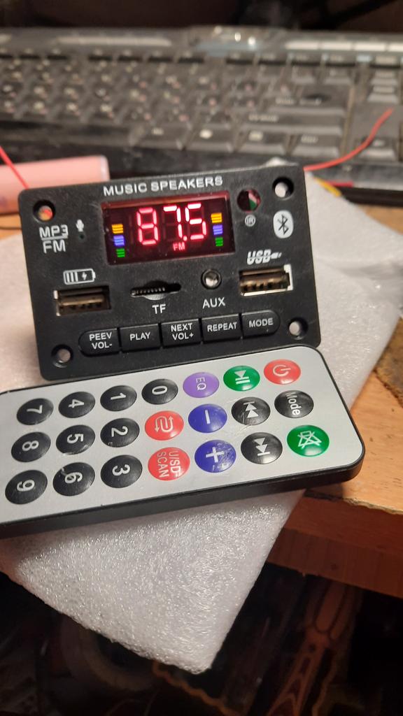 Baigeshi JX-810BT плата декодера с цветным экраном, FM-радио 5 В-12 В ...