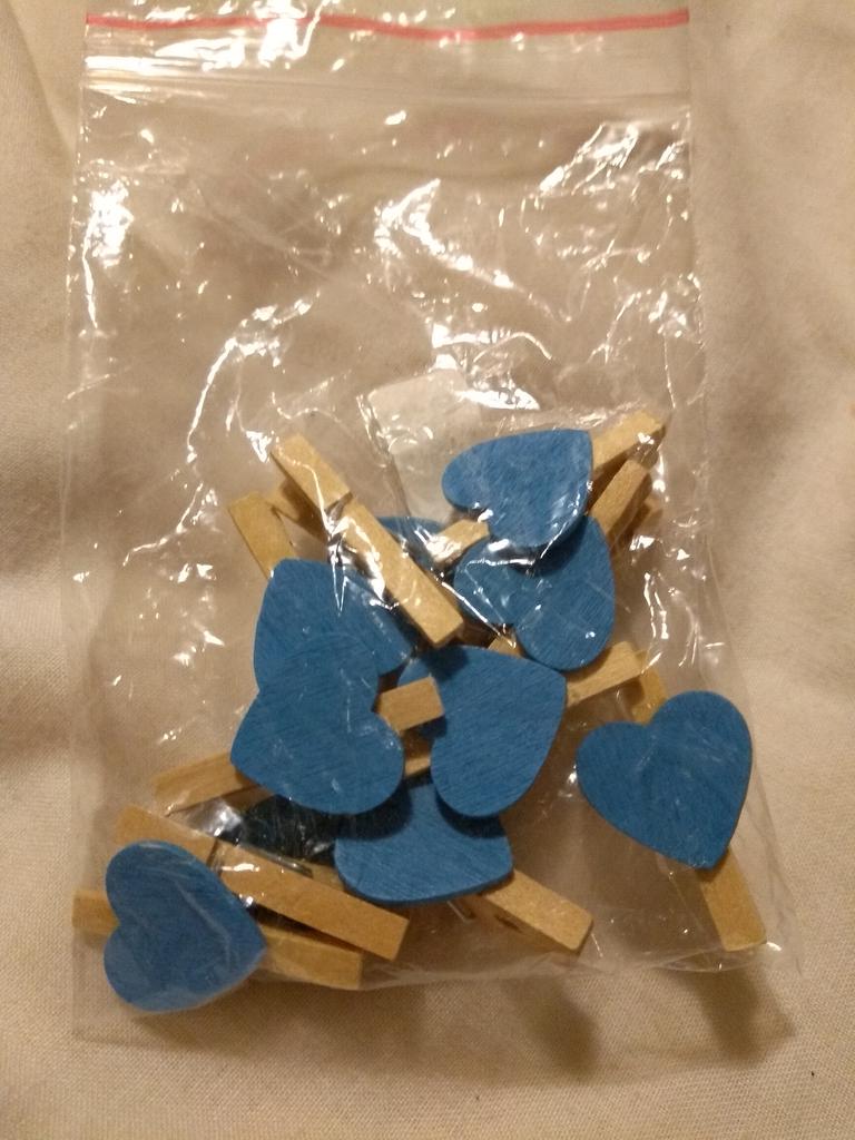 Heart Wooden Peg 10Pcs Mini Clips Photo Craft Wedding Party Decor ...