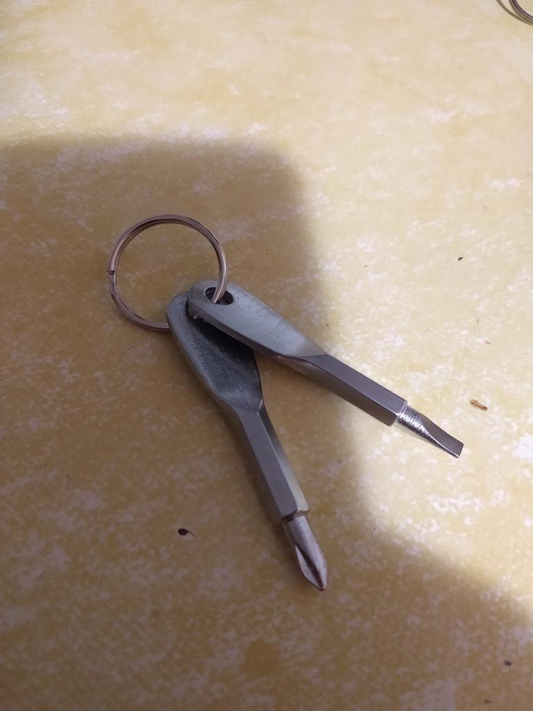 Buy 2 Keys Stainless Keychain Screwdriver Set EDC Outdoor Multifunction ...