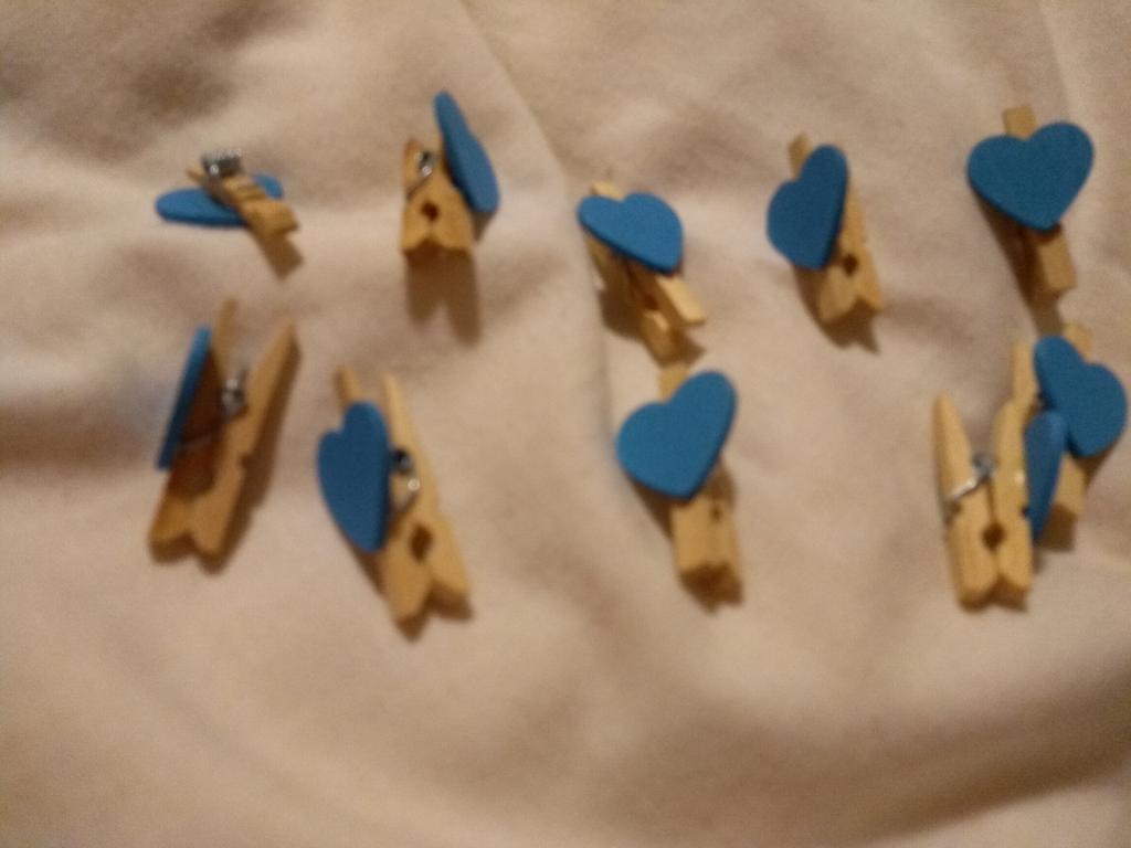 Heart Wooden Peg 10Pcs Mini Clips Photo Craft Wedding Party Decor ...