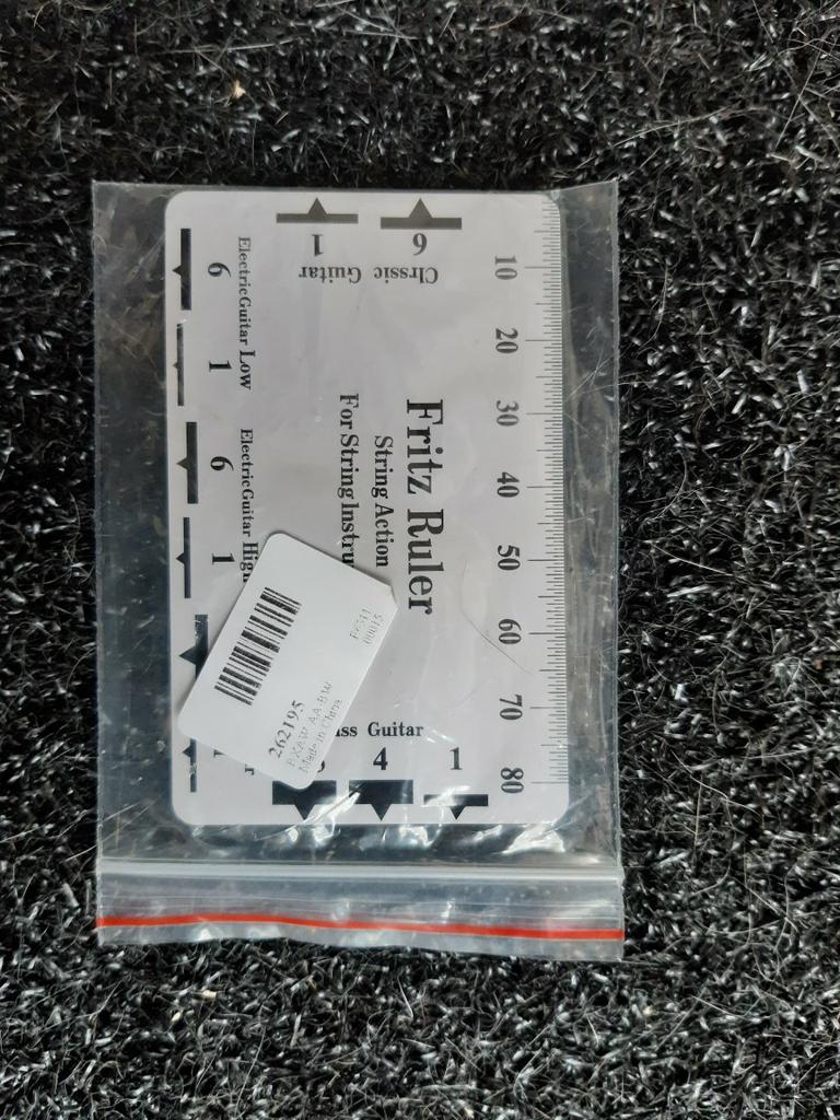 Buy Fritz Ruler Guitar String Action Gauge String Pitch Ruler Card ...