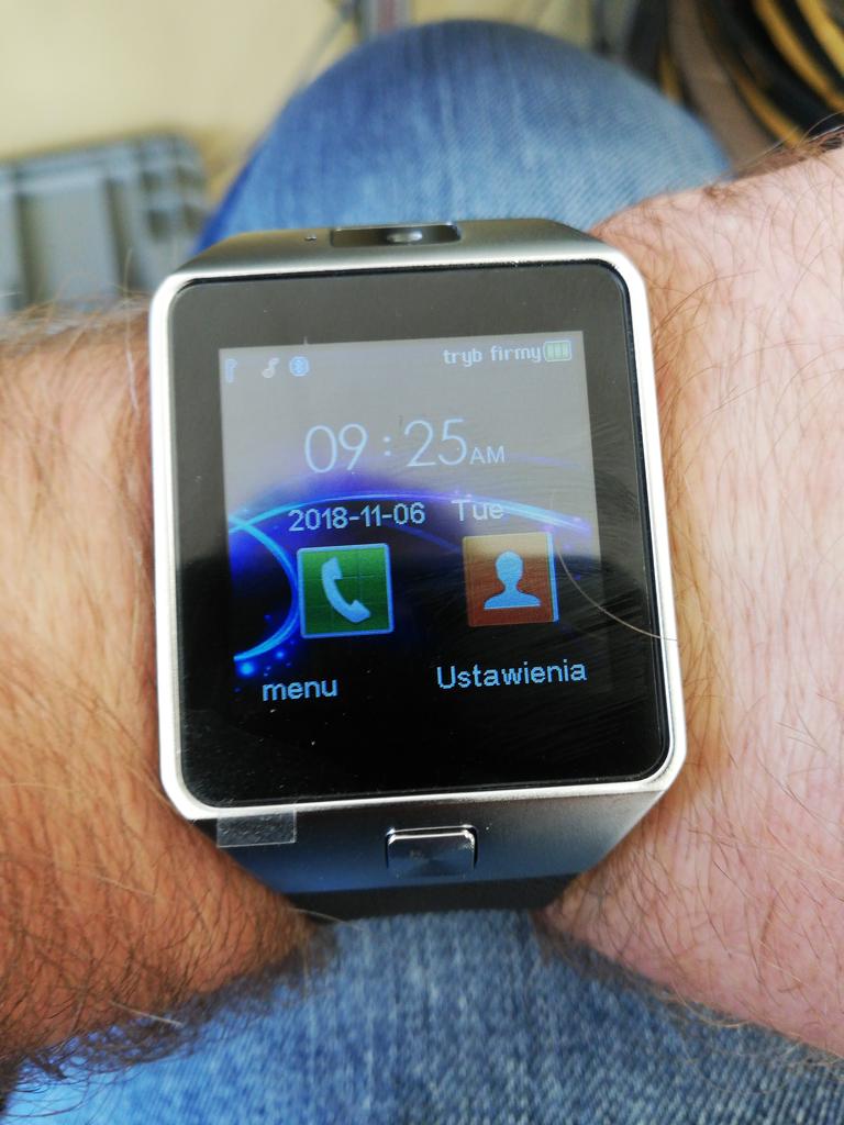 WZ09 Inteligentne zegarki Orologi z kamerą Zegarek na rękę Bluetooth ...