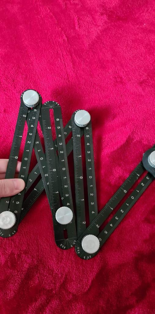 Multi Angle Aluminium Alloy Measuring Ruler Six-folding Ruler Metal ...