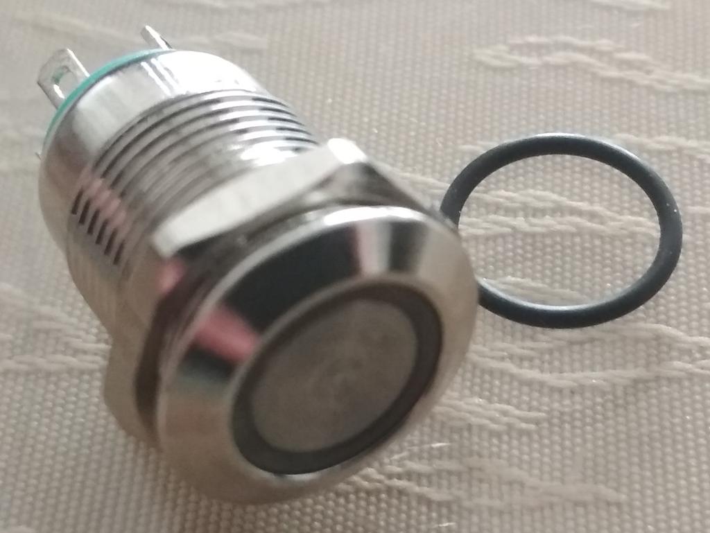 LED Bulb Night Light Push Button Switch 12mm Momentary Self-Locking ...