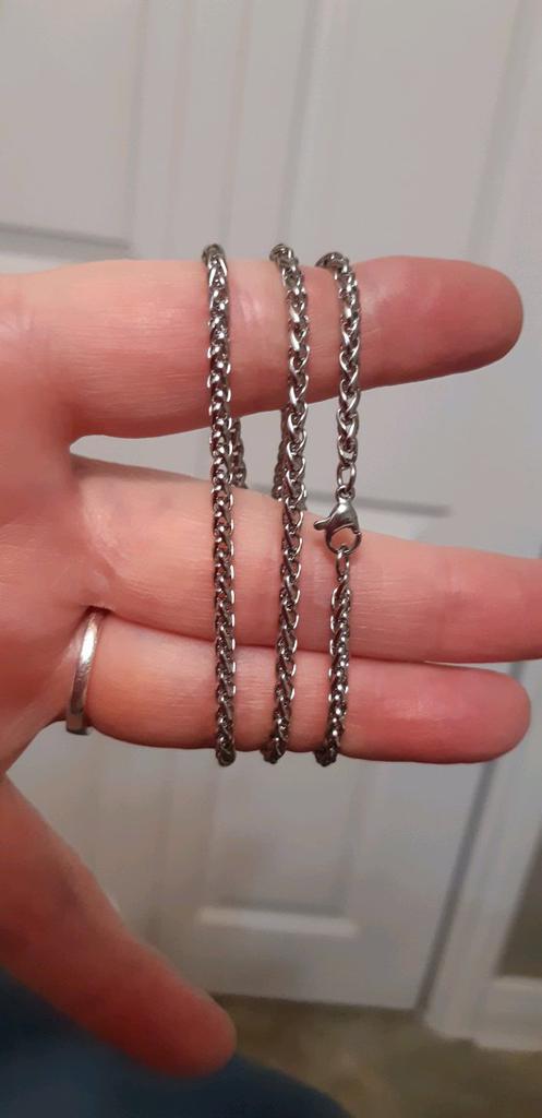 Buy 3/4/5/6/8/10mm Stainless Steel Braided Chain Necklaces Men Women ...