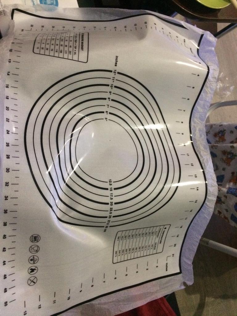 Купить Многоразовый термостойкий силиконовый коврик с разметкой для ...